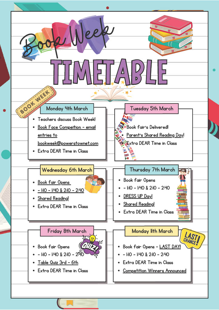 Book Week 2024! Whats Happening? – Powerstown Educate Together National ...